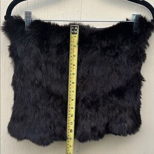 Source Unknown | Tops | Black Fluffy Strapless Tube Top Y2k Party ...
